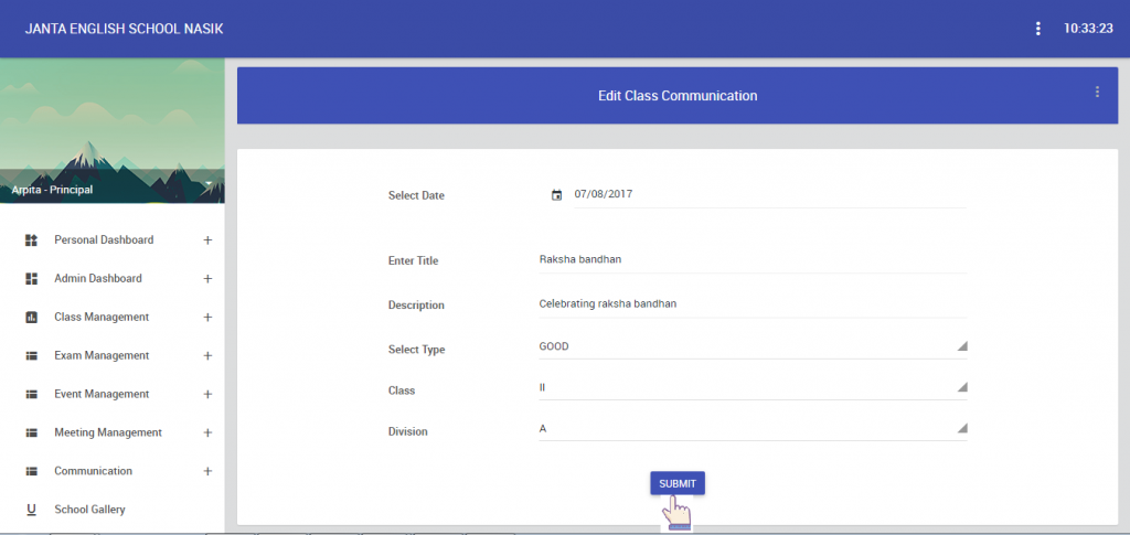 How to add or edit and delete Class communication – KTCHost